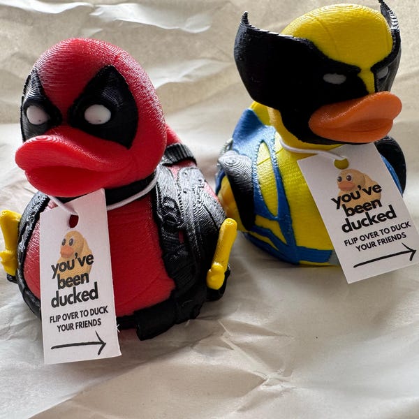 DEADPOOL and WOLVERINE Premium Ducks | Available in 4 Sizes | Deadpool ...