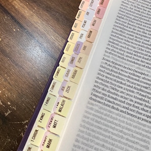 Melted Rose Gold Foil Bible Tabs Bible Journaling Bible Accessories ...