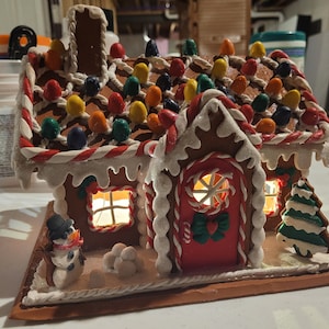 Two-story Gingerbread House Template - Etsy