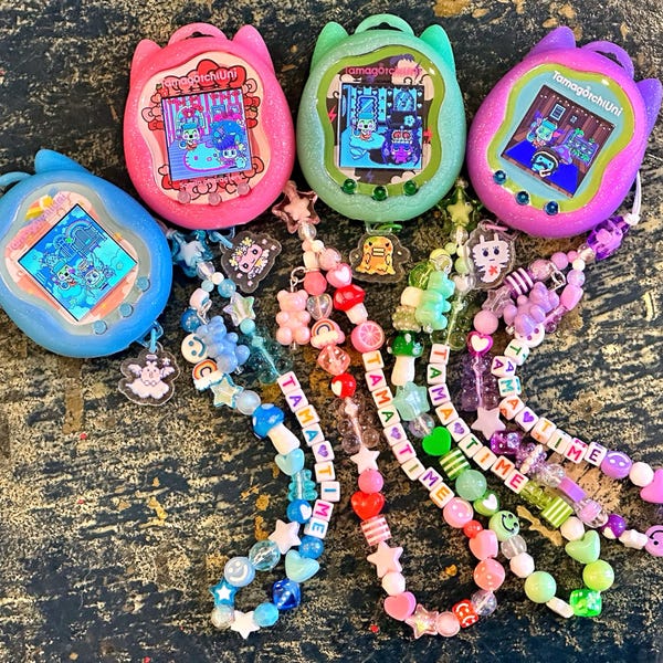 Custom Beaded Keychain Personalized Y2K Keychain Bag Charms Colorful ...