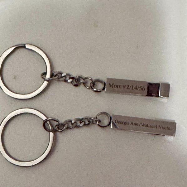 Personalised Bar Keychain Engraved Keyring Personalised Bar Keyring ...