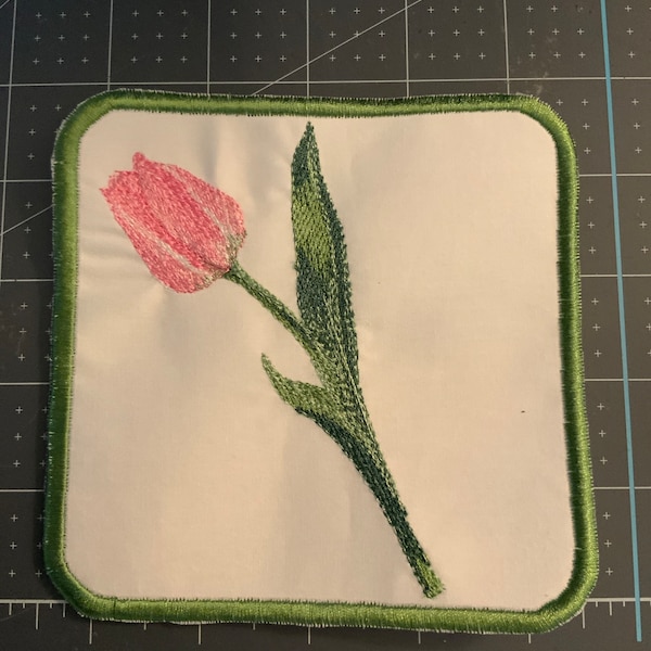 Tulip Machine Embroidery Design - Tulip Embroidery Files - 7 Sizes ...