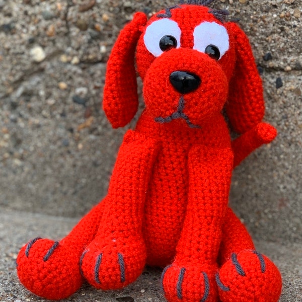 PDF PATTERN: Big Red Dog Crochet Pattern - Etsy