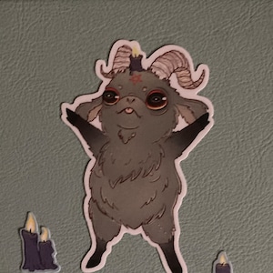Spooky Cute Black Goat Black Phillip Live Deliciously Witch Aesthetic ...