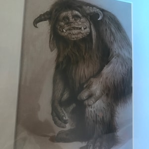 Limited Print of My Pastel Drawing of Ludo From Labyrinth - Etsy