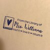 Customized Librarian Stamp, From the Library of Script Stamps, Self ...