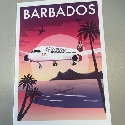 Virgin Atlantic Orlando Print Virgin Atlantic Orlando Poster Virgin ...