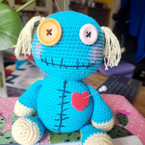 Green Voodoo Doll Crochet Pattern Amigurumi Toy - Etsy