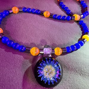 Double Helix Pendant Twisted Glass Talisman Spiral Borosilicate ...
