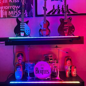 Beatles Collectible SET OF 4 Ed Sullivan Show Miniature Guitar Replicas ...