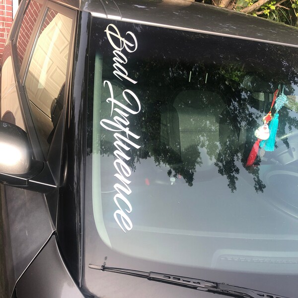 Bad Influence VINYL DECAL Sticker Hated Satisfied Diesel Car Truck ...