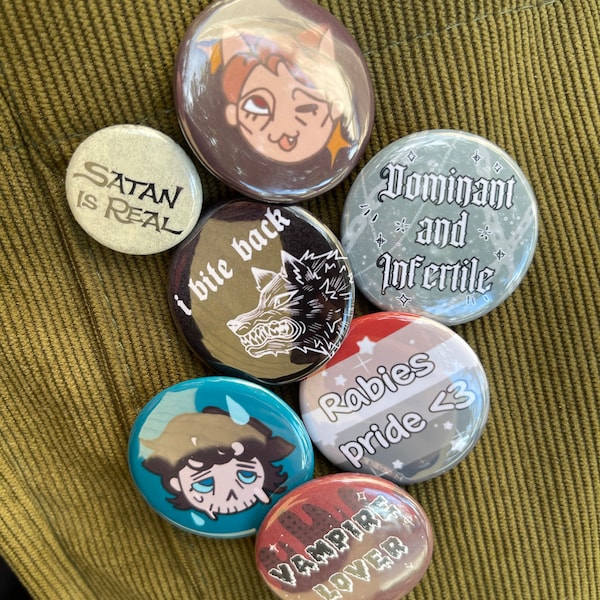 Misc. Silly Meme Buttons 1.5" || Funny Gifts - Etsy