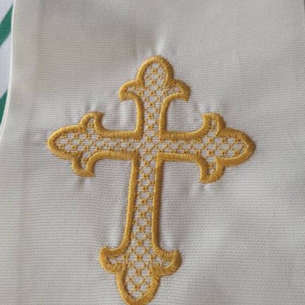 Cross Baptism Embroidery Design (digital Download) - Etsy
