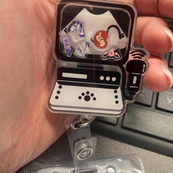 Sonographer Shaker Badge Reel - Etsy