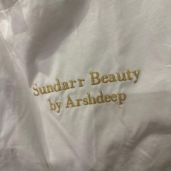 Custom Embroidered Beauty Tunic, Salon Uniform, Lash Nail Tech Make up ...