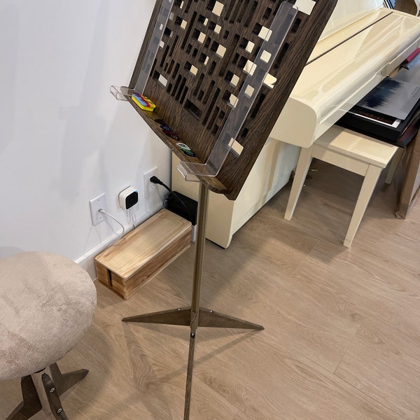 Wooden Music Stand, Modern Style - Etsy