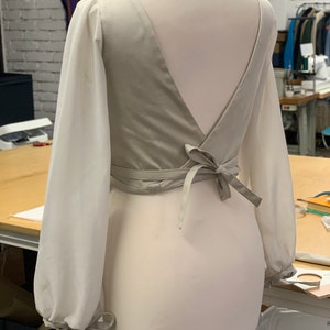 Tie Back Top Sewing Pattern Crop Top Pattern Open Back Sewing Pattern ...