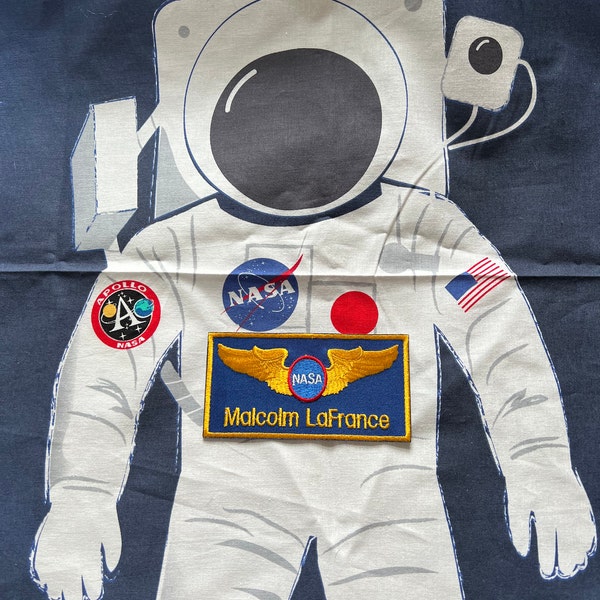 Astronaut Costume Custom Name Embroidered Patch Astronaut Cosplay Iron ...