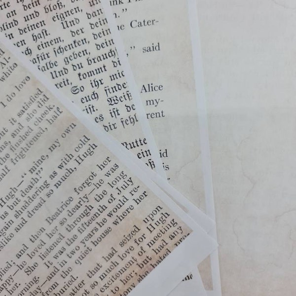 Coffee Stained Book Pages, Printable Paper, Journal Pages, Junk Journal ...