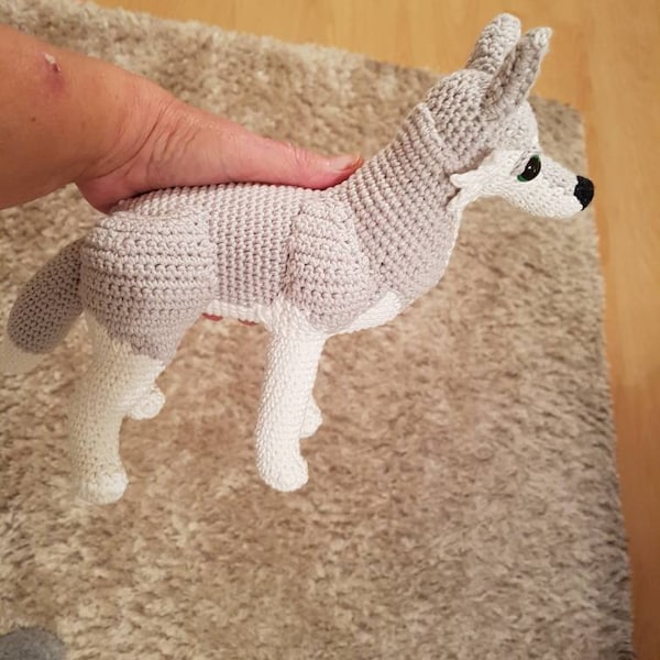 Grey Wolf Crochet Amigurumi Pattern PDF - Etsy