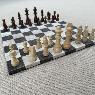 Magnetic Foldable Chess Set With Customised Brass Metal Plate Solid ...