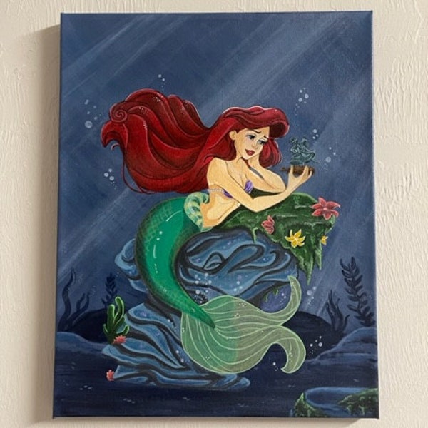 Ariel Boat Ride Handpainted Wooden Wall Sign - Etsy