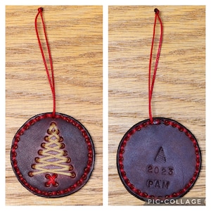 Leather Christmas Tree Ornament Pattern Video Tutorial Pdf Pattern ...