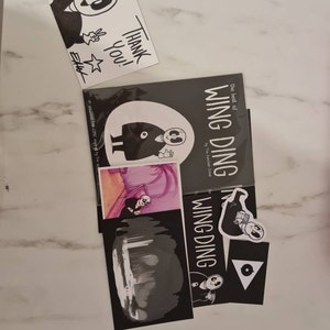 WING DING Button Badges Set of 4 1 - Etsy