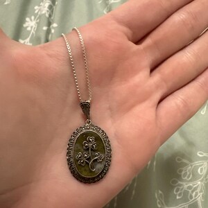 Pretty Carved Pink Muscle Shell Flower Pendant Necklace Sterling Silver ...