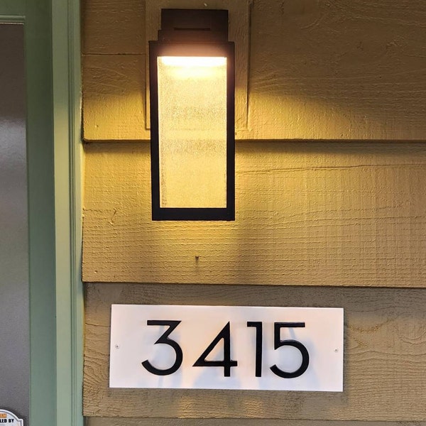 10 Inch Modern House Numbers & Letters, Floating or Flush, Durable ...
