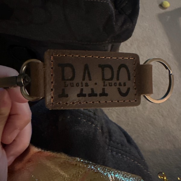 School Logo Keychain, Personalized Library Logo Keychain, Leather ...