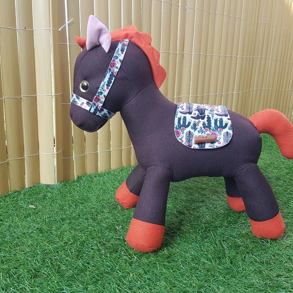 Stuffed Animal - Pony PDF Sewing Pattern & Tutorial | Stuffed Horse ...