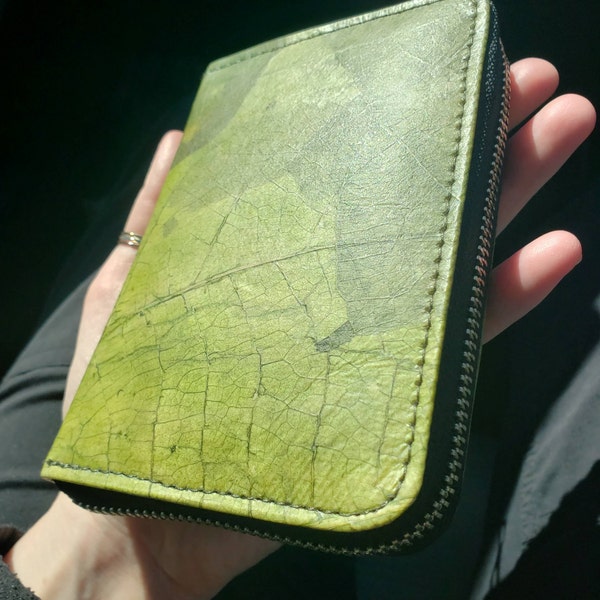 Nature Journal Leaf Leather Notebook Cool Handmade Vegan - Etsy