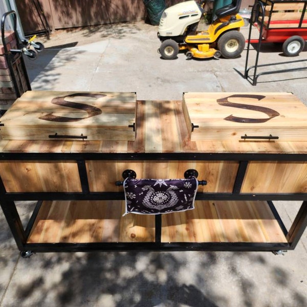 Double Cooler Stand Plans, Patio Cooler Stand, Deck Cooler Stand ...