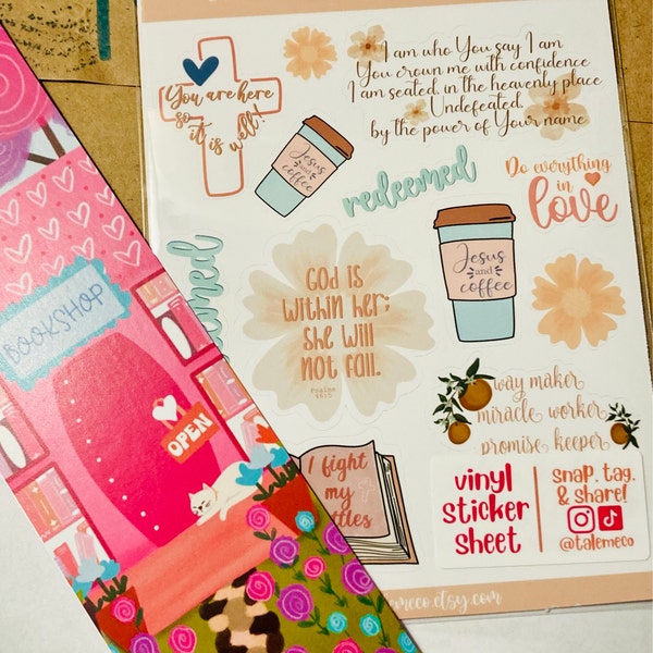 Bible Journaling Stickers, Gratitude Journal Stickers, Christian ...