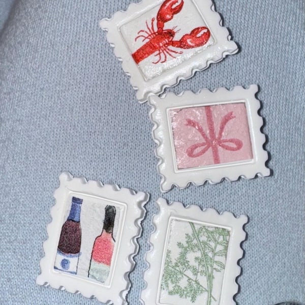 Assorted Stamp Magnets (set of 4) - Etsy