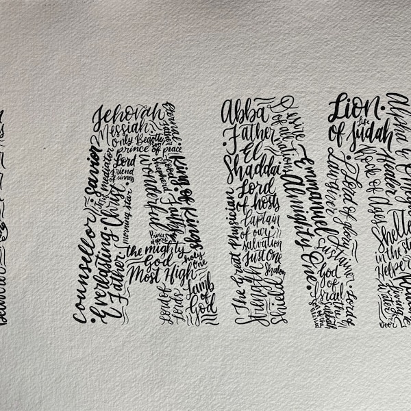 Names of God, Scripture Art Download, Scripture Word Art, King James ...