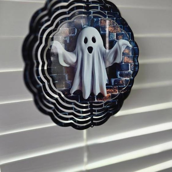 Halloween Ghost Wind Spinner PNG, Front and Back Halloween Wind Spinner ...