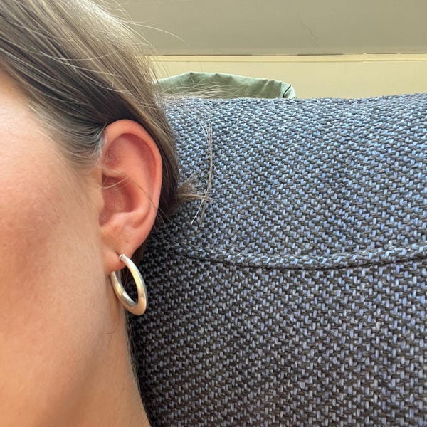 Silver Bold Cuff, Silver Organic Cuff Wt Hole, Silver Plated Stacking ...