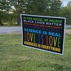 In This House We Believe Black Lives Matter Yard Sign With Stake Civil ...