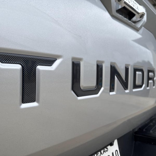 Domed 3D Raised Letters Inserts Compatible With TRD Pro Skid Plate ...