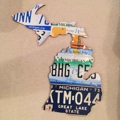 Michigan SPECTACULAR PENINSULAS License Plate New 1 Plate - Etsy