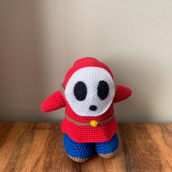 Shy Guy Mario Video Game Amigurumi Crochet Pattern | Amigurumi Crochet ...