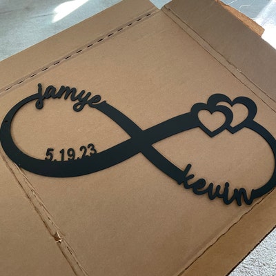 Personalized Wedding Gift for Couple Custom Infinity Sign - Etsy