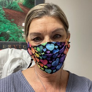 3D Face Mask With Around the Head Adjustable Elastics Limits | Etsy