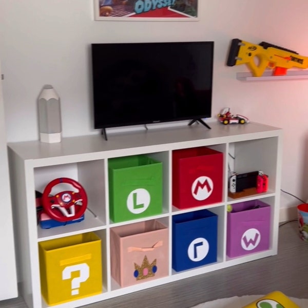 Nintendo Mario Fabric Storage Cubes - Etsy
