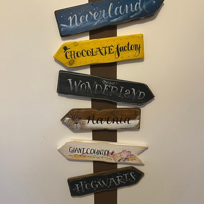 Directional Wedding Arrow Pack Fairytale Storybook Signpost Arrows ...
