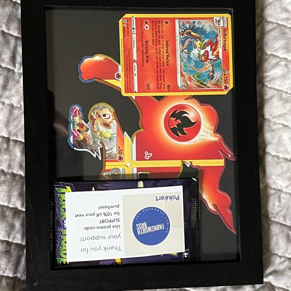 Luxray Pokémon Card Frame Pokémon Wall Art Pokémon Gift Energy Card ...