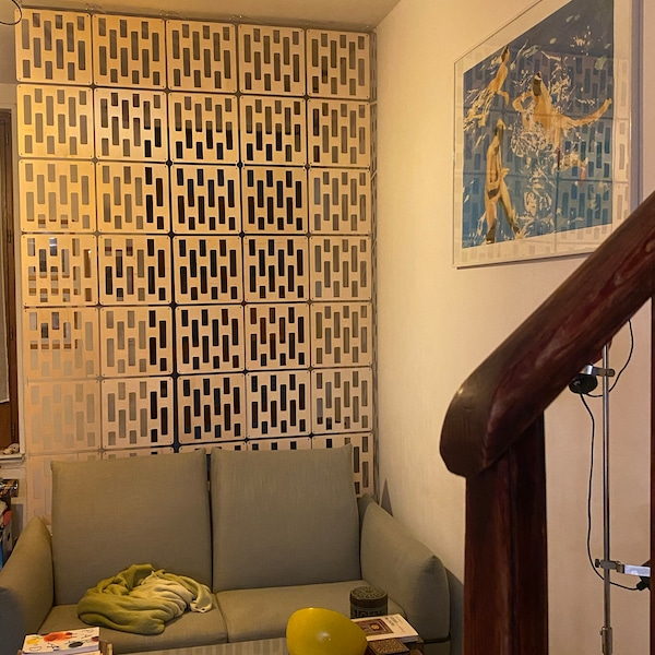 Hanging Room Divider, Wall Partition, Room Divider Panels, Wooden ...