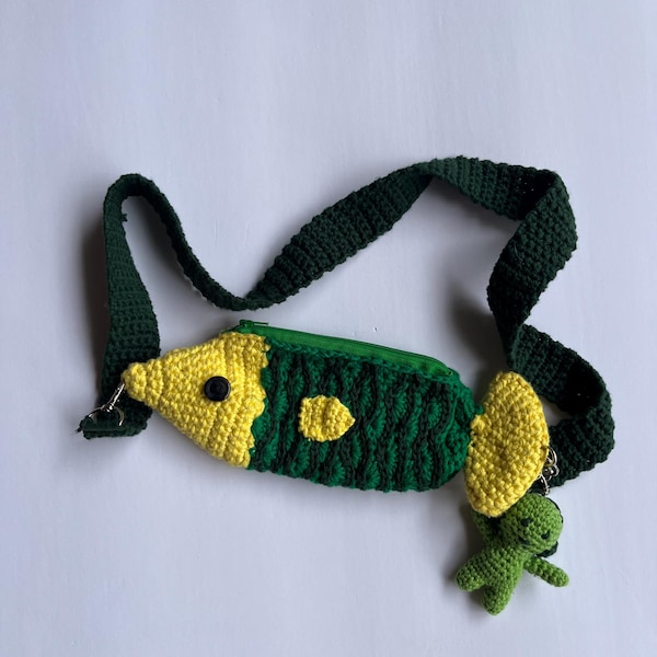 Crochet Fish Bag Pattern - Etsy